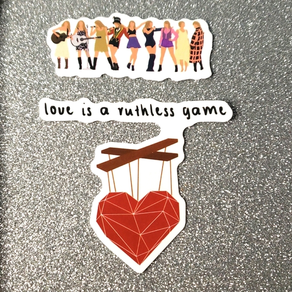 Taylor Swift | Design | 10 Red Taylor Swift Waterproof Sticker Ruthless ...